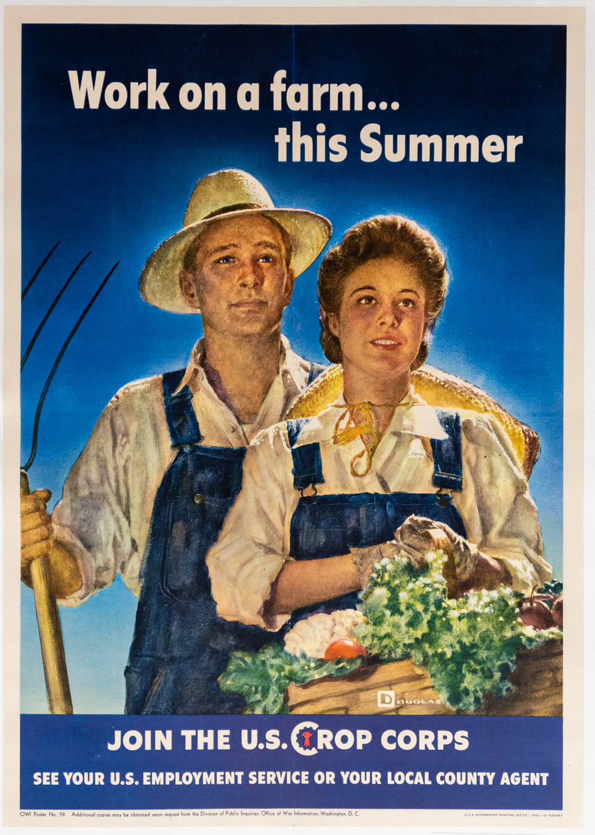 WORK ON A FARM THIS SUMMER – Flying Cloud Fine Art Posters